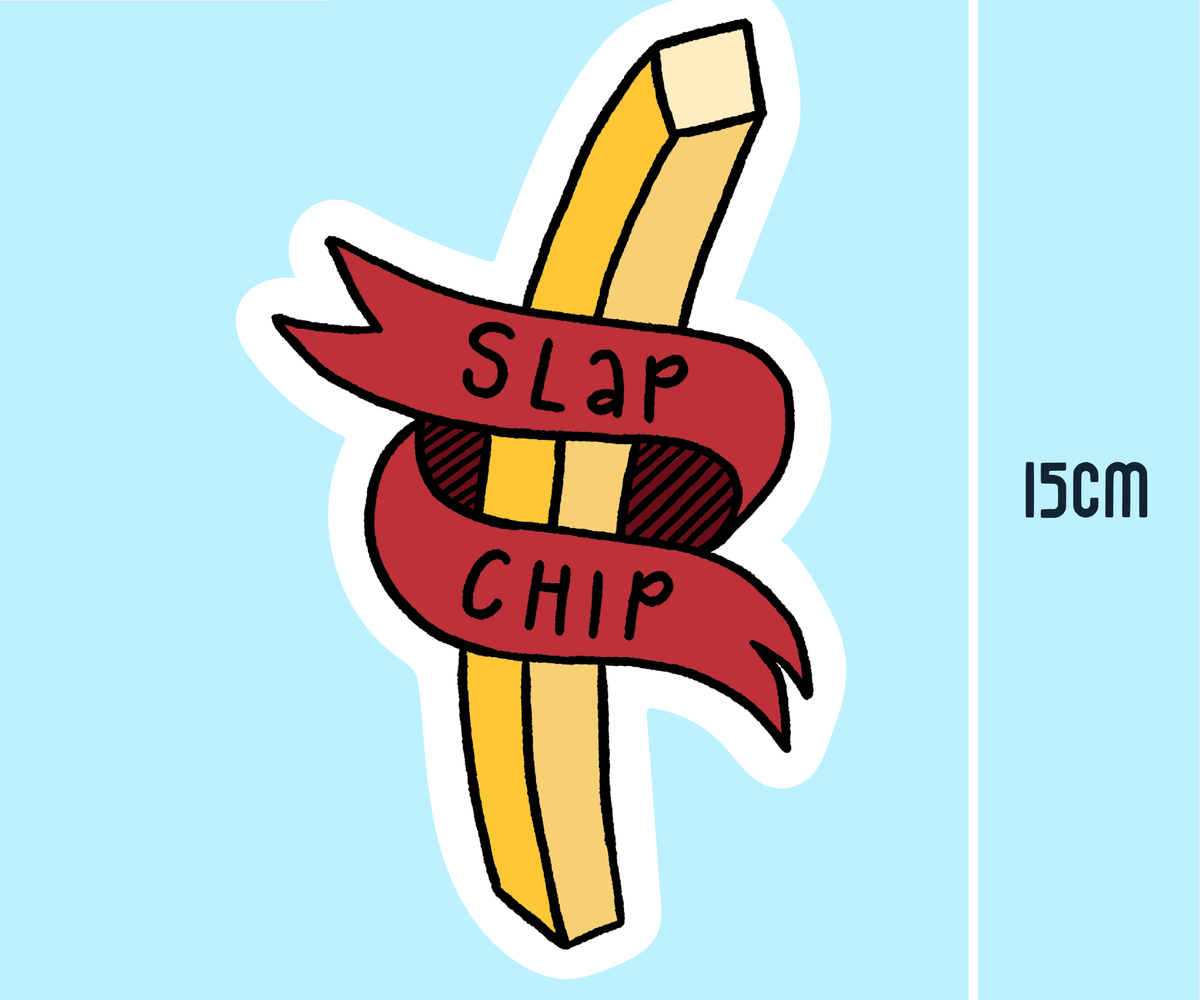 Slap Chip Bumper Sticker – The Fat Whale Gifts & Decor