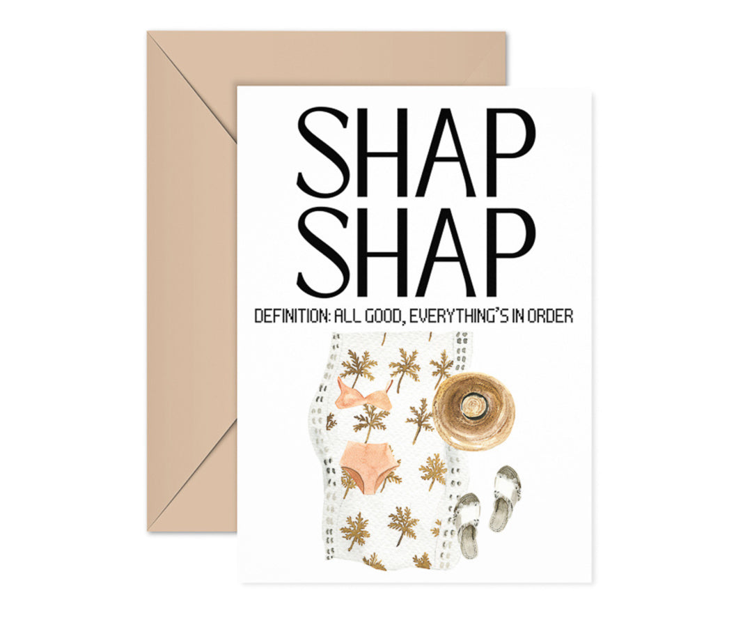 Shap Shap Card – The Fat Whale Gifts & Decor