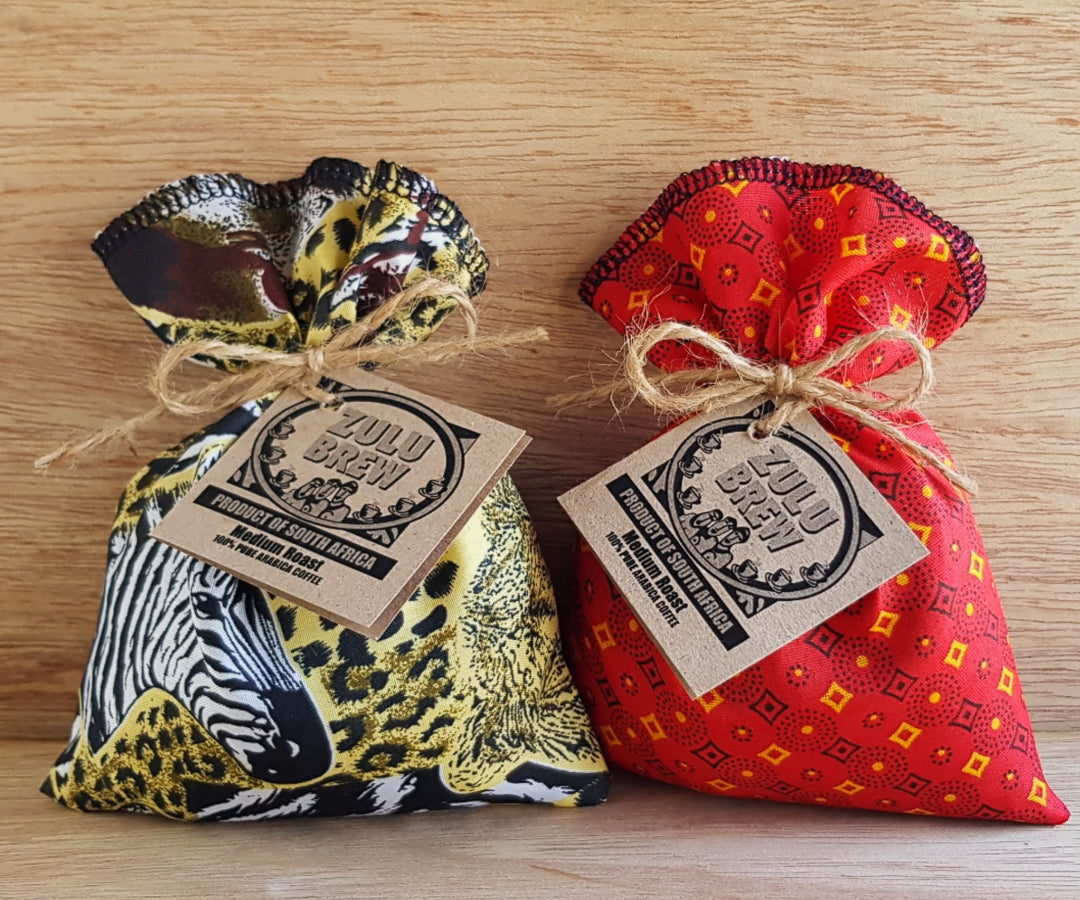 Zulu Brew Coffee in Fabric Gift Bags – The Fat Whale Gifts & Decor