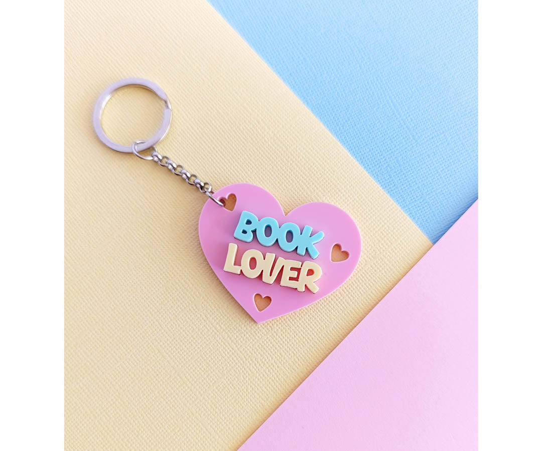 Book Lover Key Ring – The Fat Whale Gifts & Decor