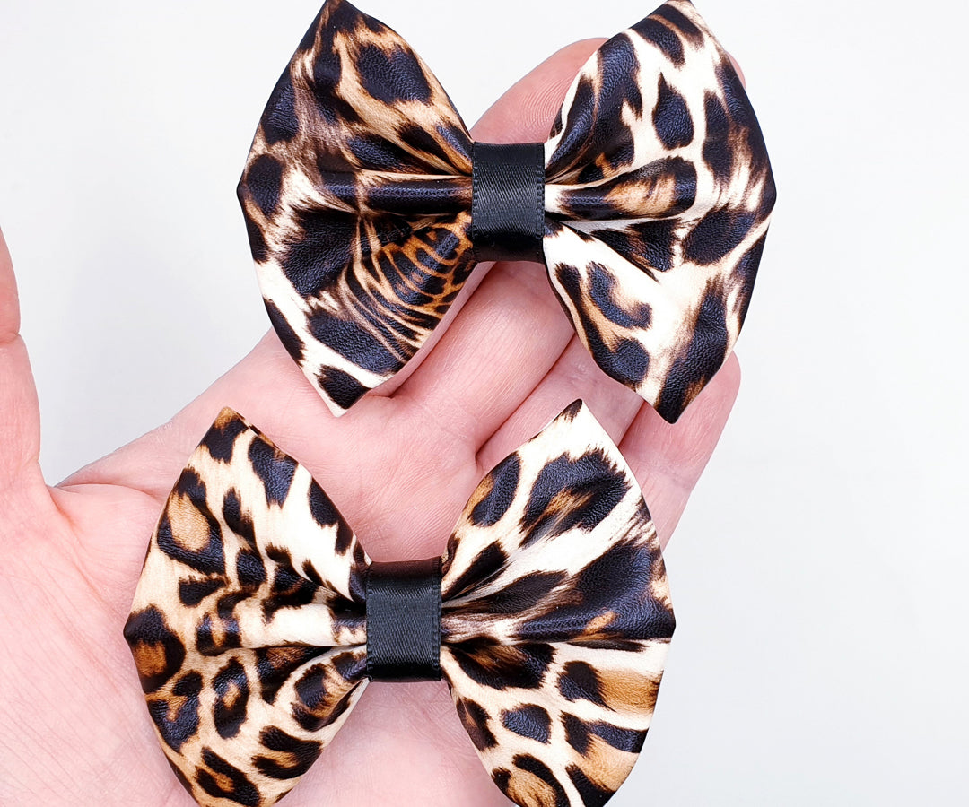 Animal Print Pigtail Bow Set – The Fat Whale Gifts & Decor