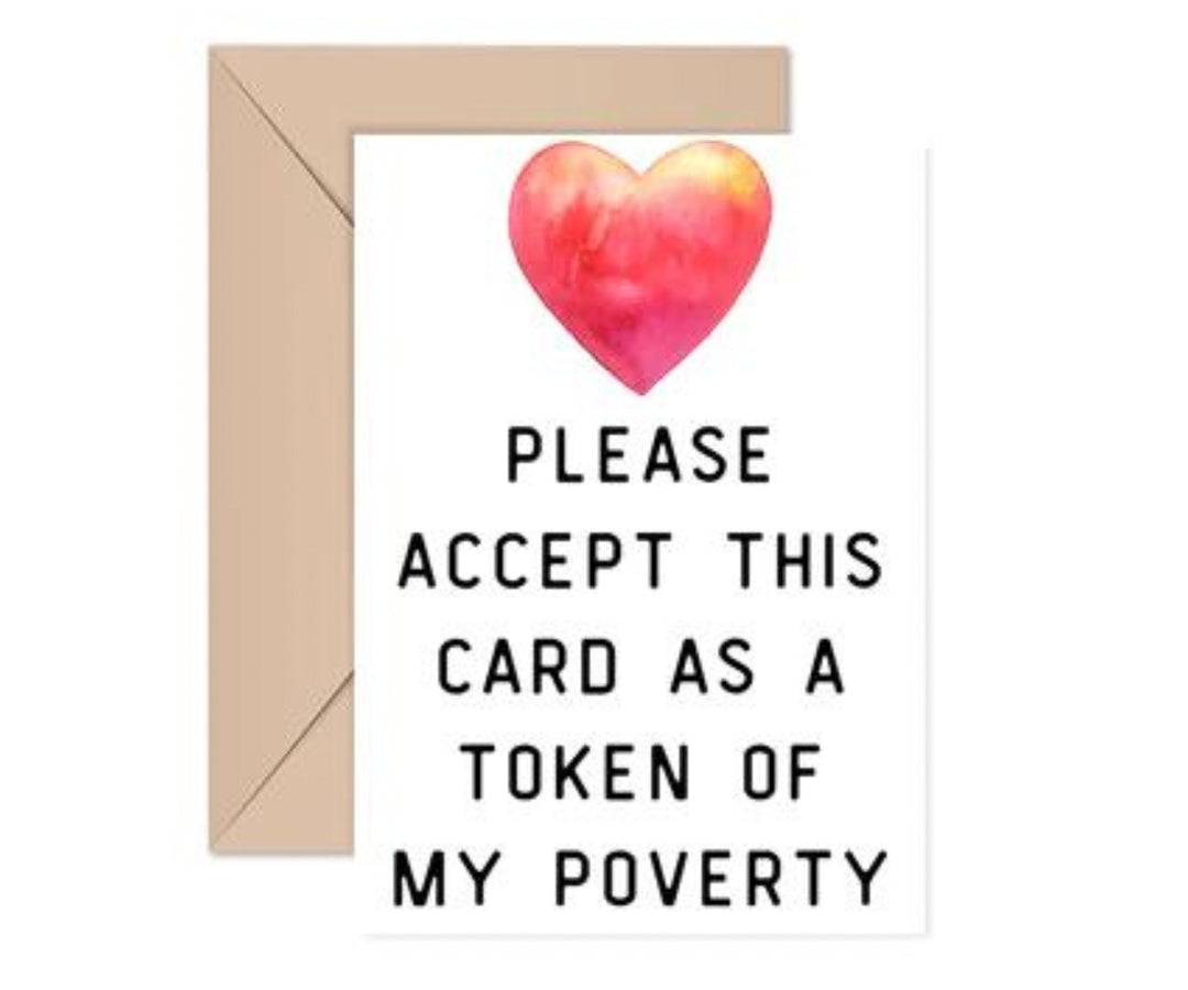 My Poverty Card – The Fat Whale Gifts & Decor